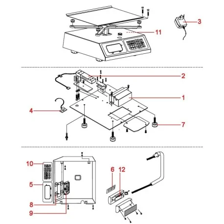 Scale Flat keyboard Cely Dibal SC-100 49B012